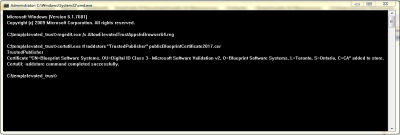 Configuring elevated trust in-browser